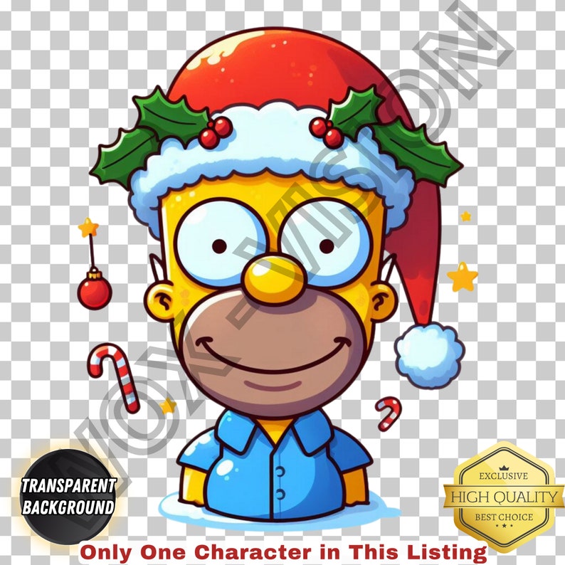 Simpsons Christmas, Homer Simpson Png, Christmas SVG, Clipart PNG ...