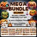 Mega Bundle Halloween , Halloween Clipart , Halloween Alphabet Letters ...