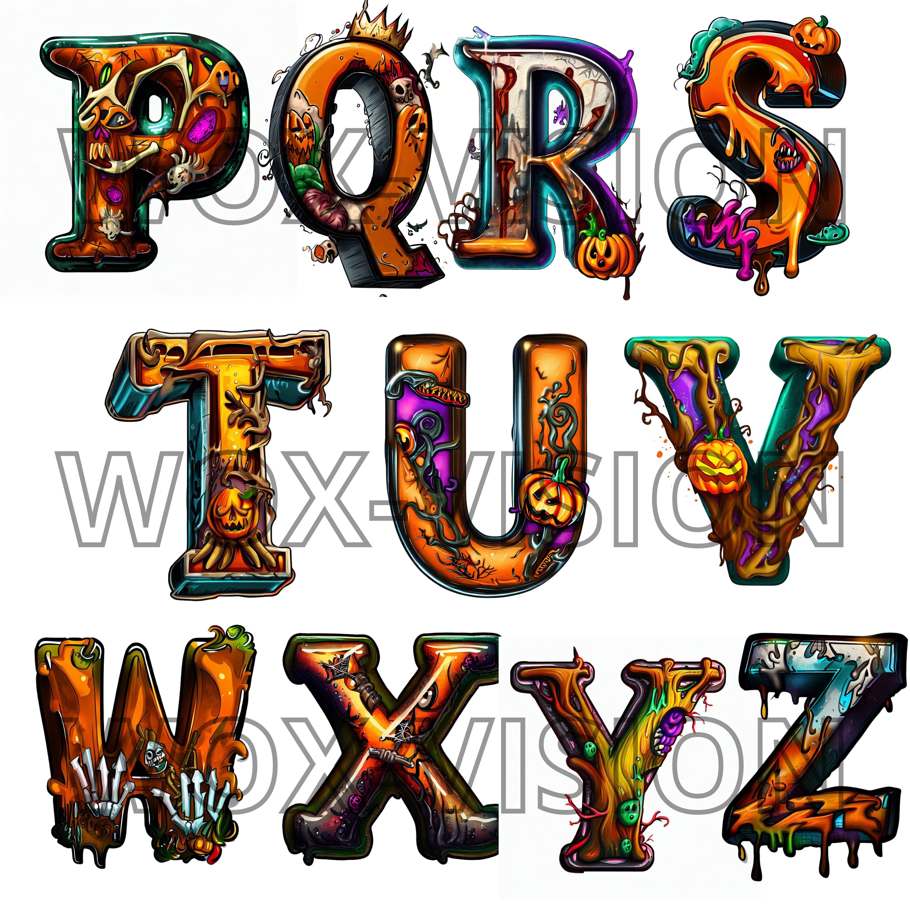 Halloween Font 2024 Spooky Font Horror Font Pumpkin Skull Font, Scary ...