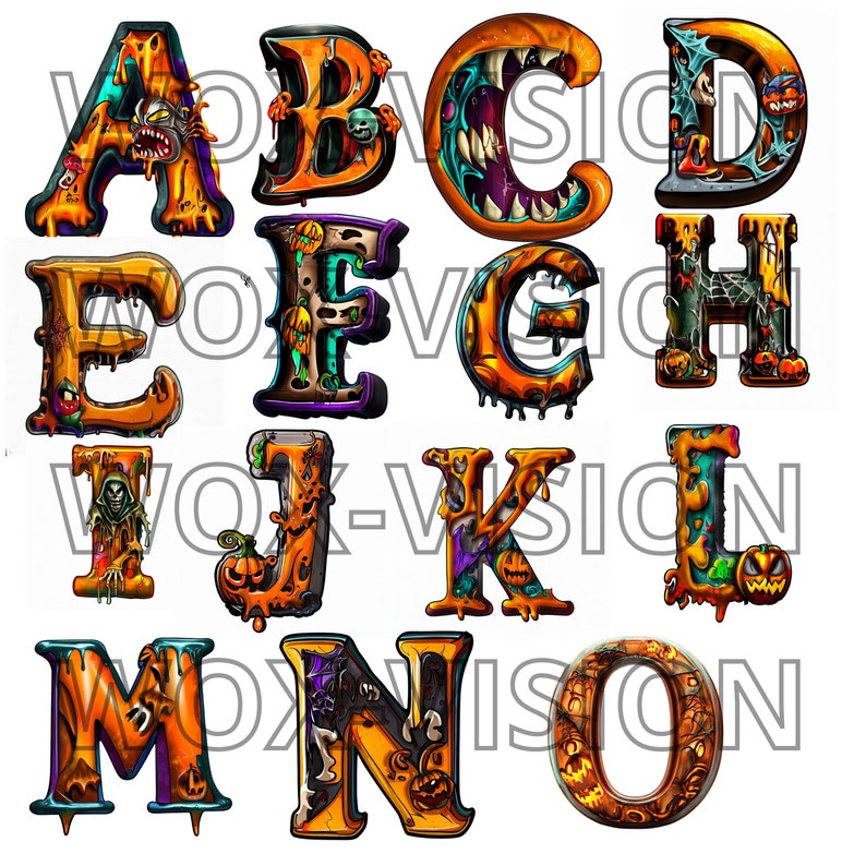 Halloween Font 2024 Spooky Font Horror Font Pumpkin Skull Font, Scary ...