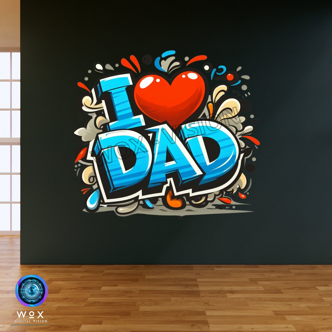 Fathers Day Clipart Bundle PNG I Love Dad Print Download, Phrase Father ...