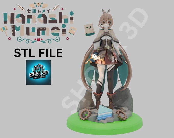 Nanashi Mumei Figure STL FILE - HOLOLIVE - Etsy
