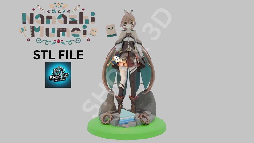 Nanashi Mumei Figure STL FILE - HOLOLIVE - Etsy