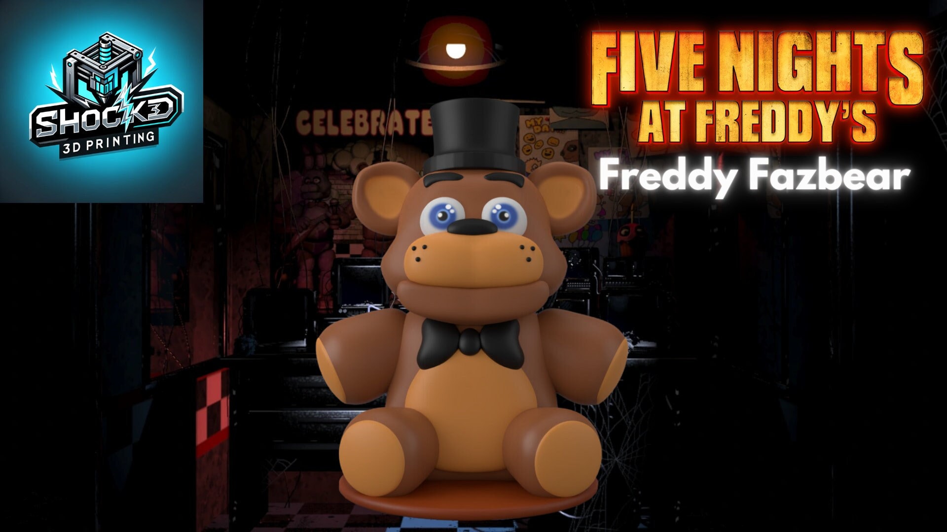 Freddy Fazbear Plushie | Five Night's at Freddy's - STL FILE - Etsy