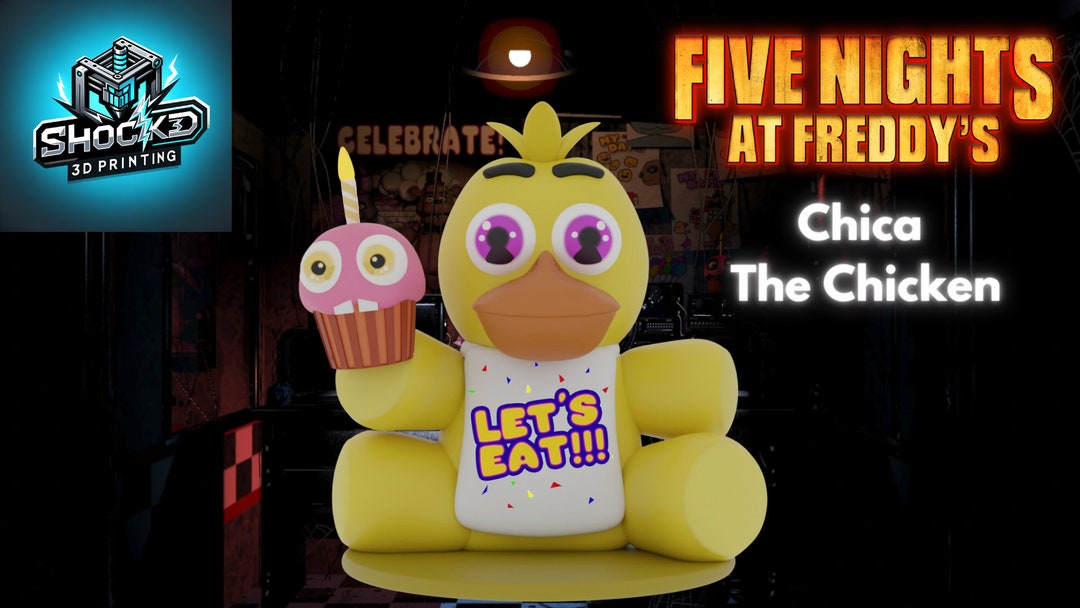 Chica the Chicken Plushie | Five Nights at Freddy's - STL File - Etsy