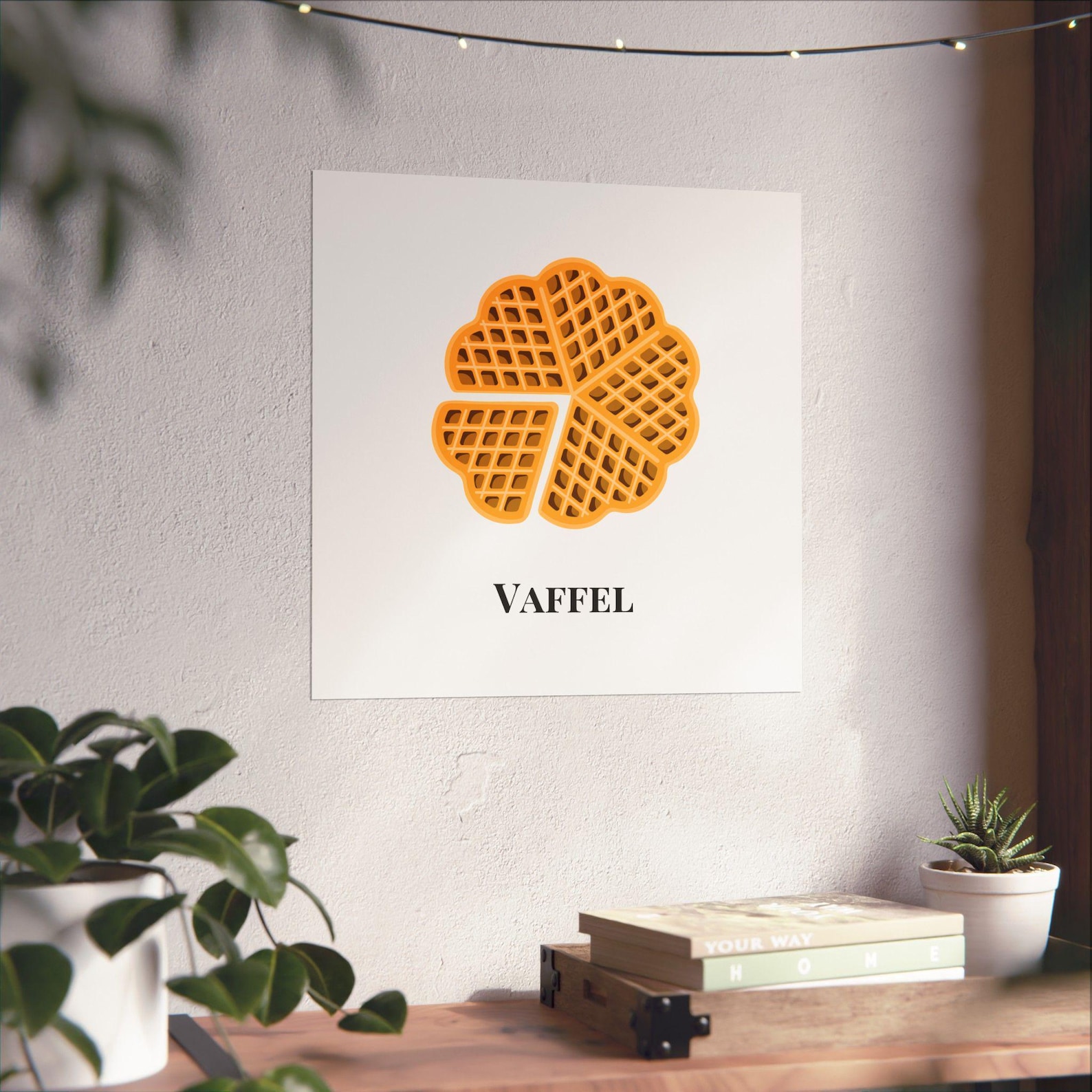 PRINTED - Matte Waffle Print - Norwegian Vaffel - Minimalistic Home ...