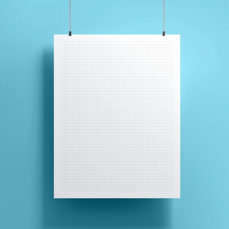 5mm Printable Grid Paper, Square Pattern Paper, Notebook Paper, Planner ...