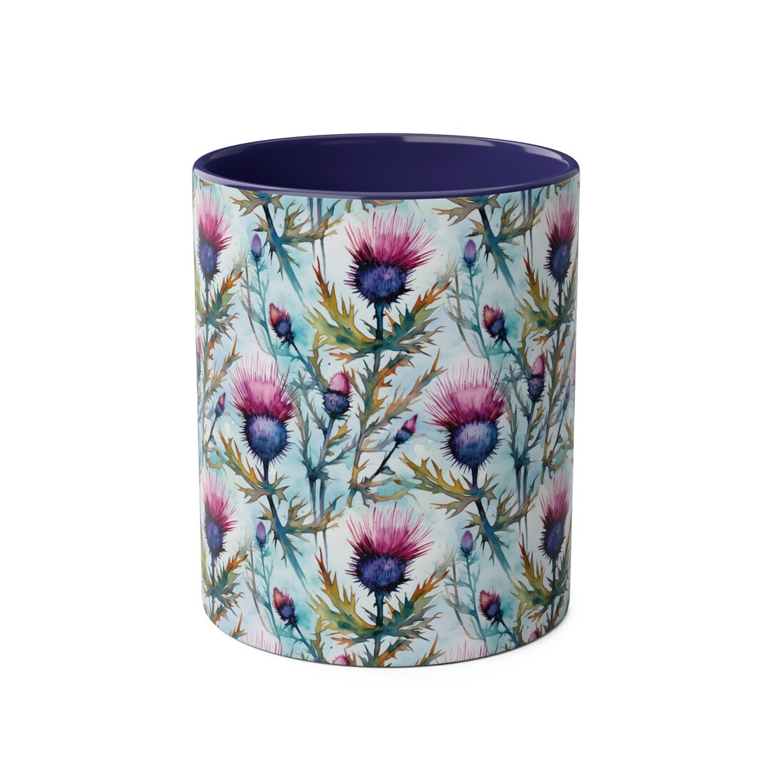 Scottish Thistle Mug Thistle Gift for Him Gift for Grandpa Gift for Her ...
