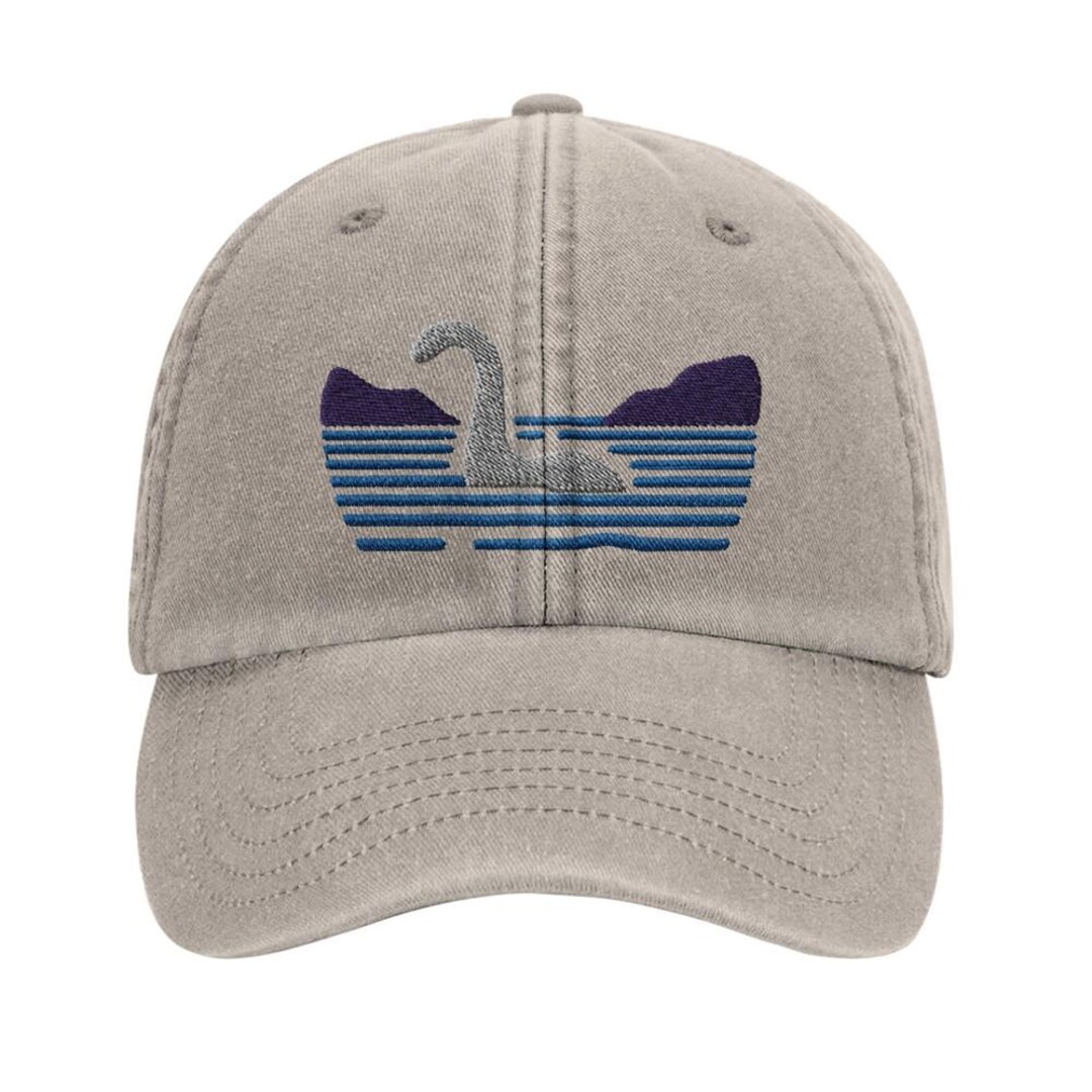 Nessie Dad Hat See Monster Silhouette Loch Ness Baseball Cap Design für ...