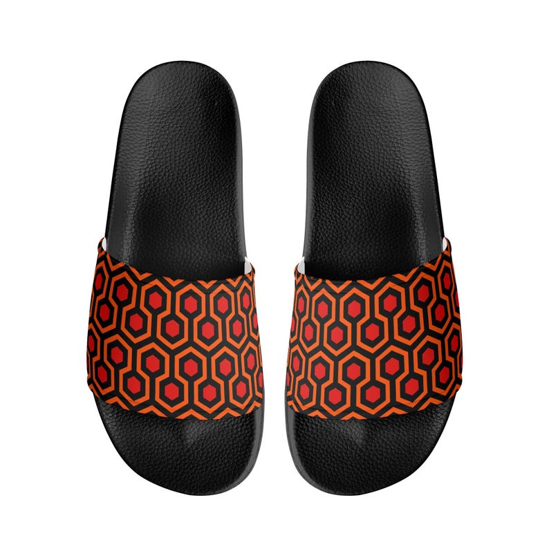 The Shining-inspired Creepy Corridor House Slides | PVC Sandals | Black ...