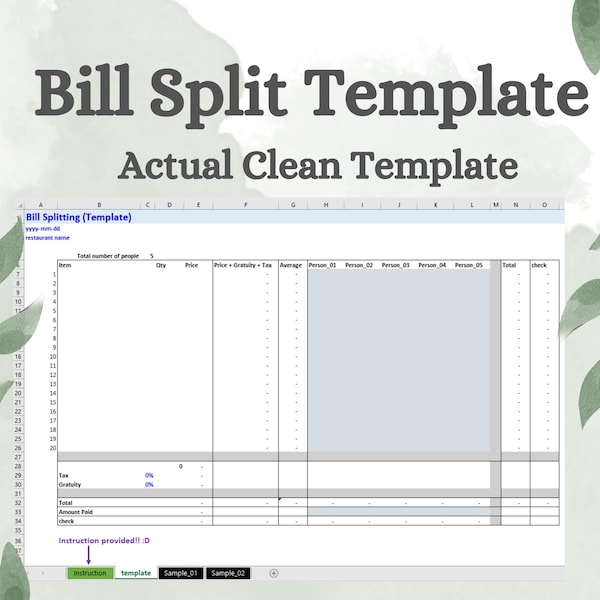 Allocation Template - Etsy