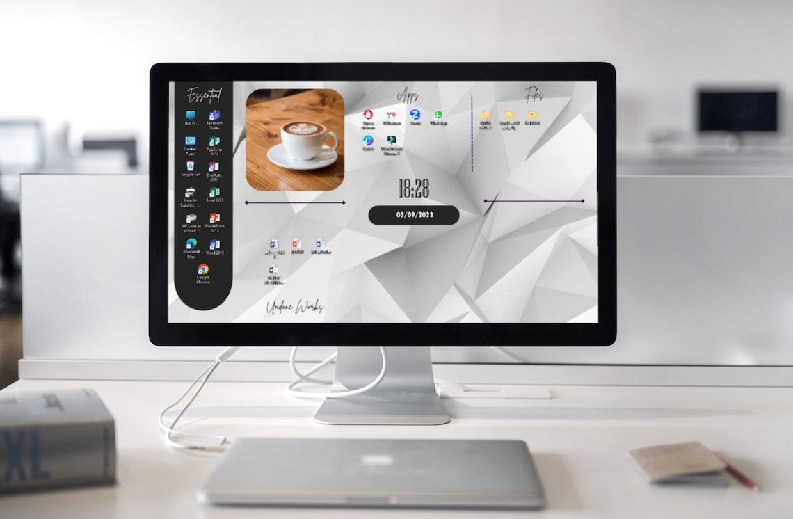 Simple Desktop Organizer Wallpaper Minimalist, Simple, Modern and ...