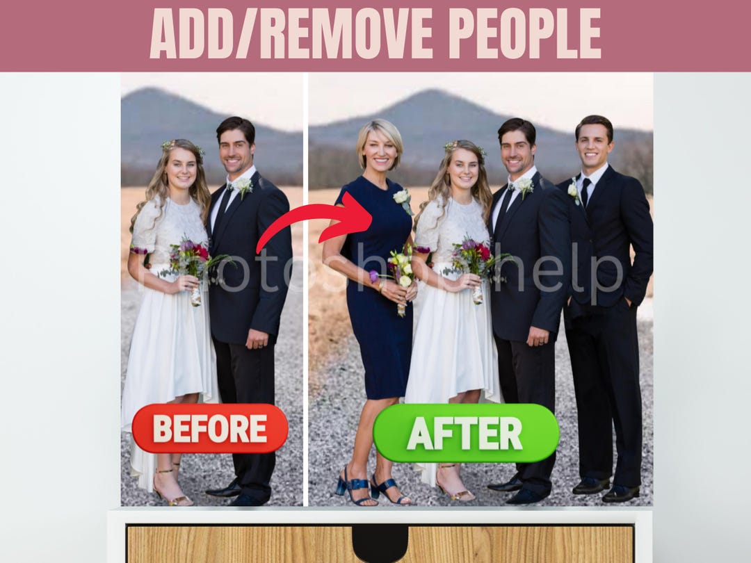 Combine Photos Into a Memorial Wedding Portrait, Wedding Photos Edit ...