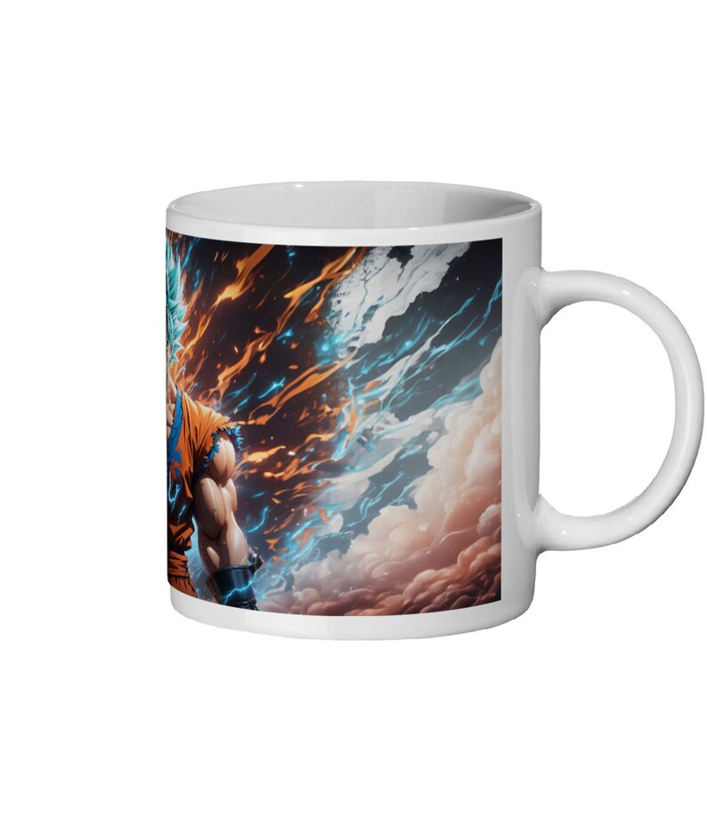 Goku Super Saiyan Blue Kaioken Style White Ceramic Mug Gifts Ideas ...