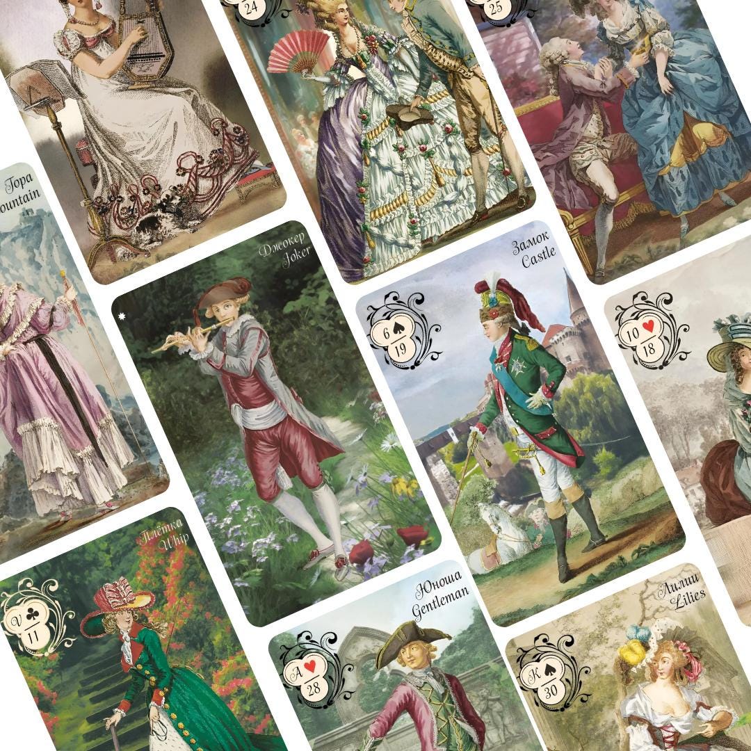 Madame Du Barry Lenormand Cards Deck. Extended Lenormand Deck - Etsy