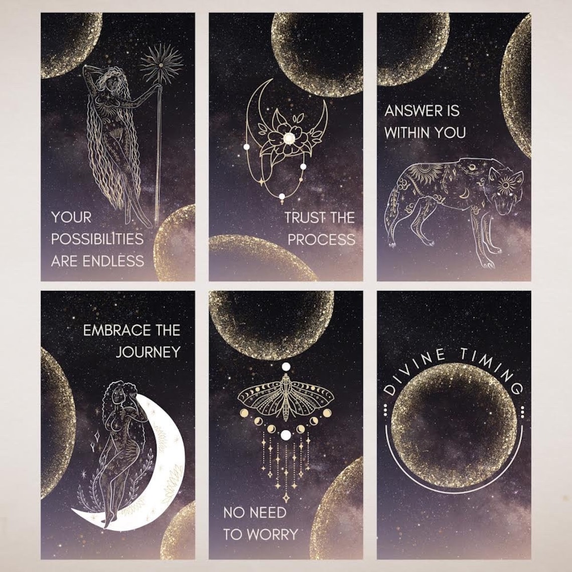 Divine Timing Oracle Cards Deck - Etsy