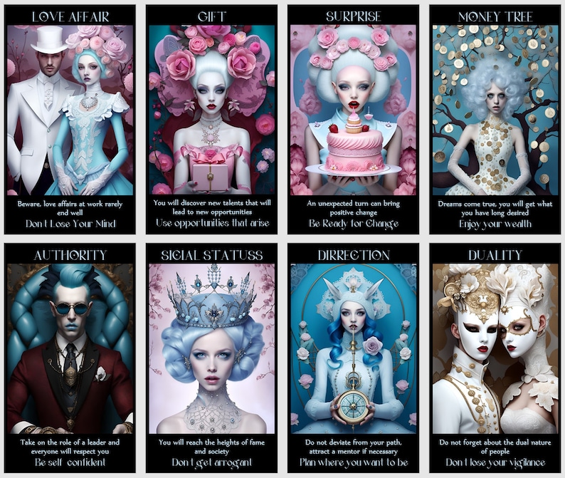 Money and Career Oracle Deck. Surreal Art - Etsy