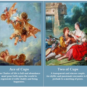 Rococo Art Tarot Deck. Late Baroque Tarot. Boucher and Fragonard Art - Etsy