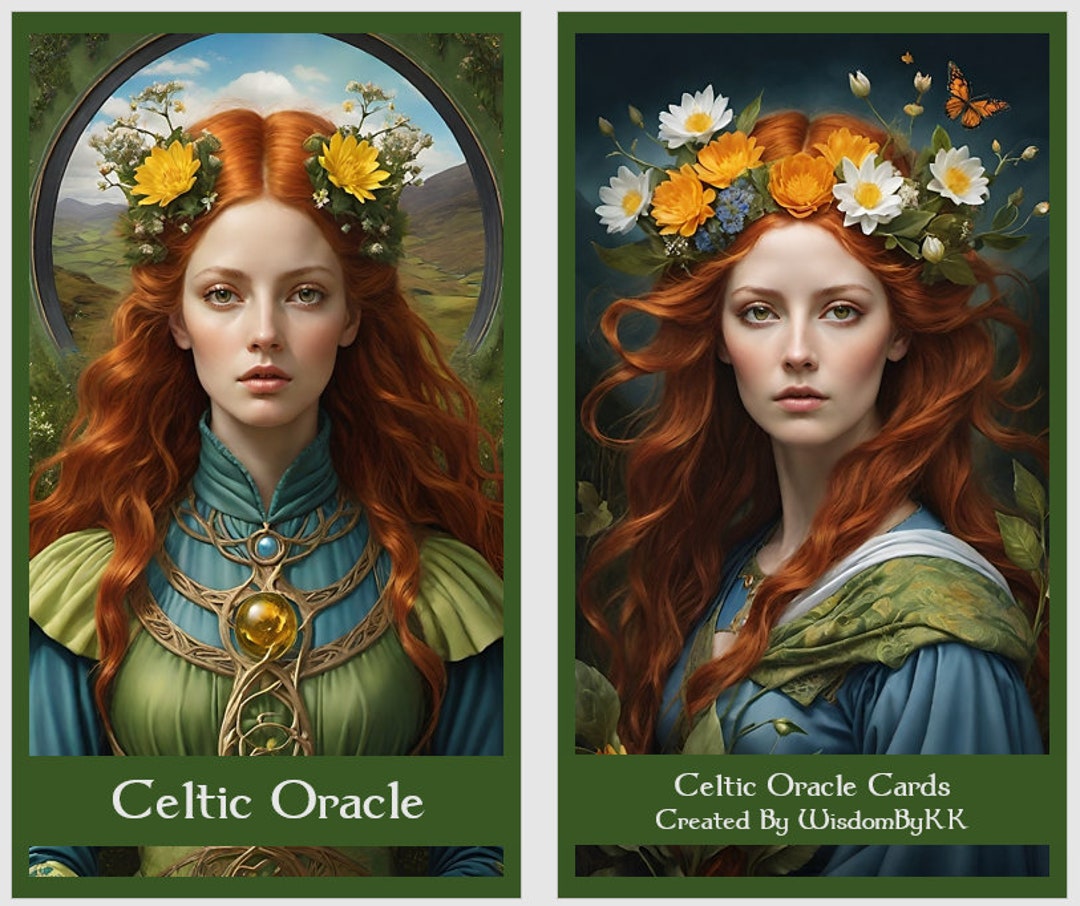 Celtic Oracle Cards Deck. Ogham Tree Oracle. Celtic Wheel of the Year ...