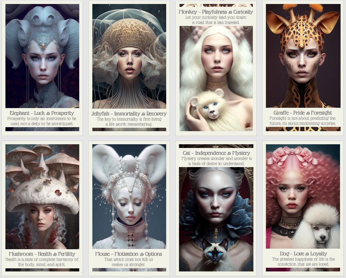 Oracle of Enchanted Nature. Deities Oracle Deck - Etsy