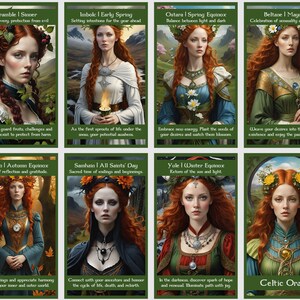 Celtic Oracle Cards Deck. Ogham Tree Oracle. Celtic Wheel of the Year ...