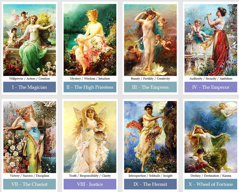 Dreamland Fantasy Tarot Deck. Hans Zatzka Art - Etsy