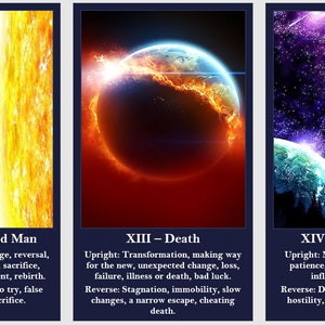 Space Galaxy Tarot Deck. Cosmos Tarot - Etsy
