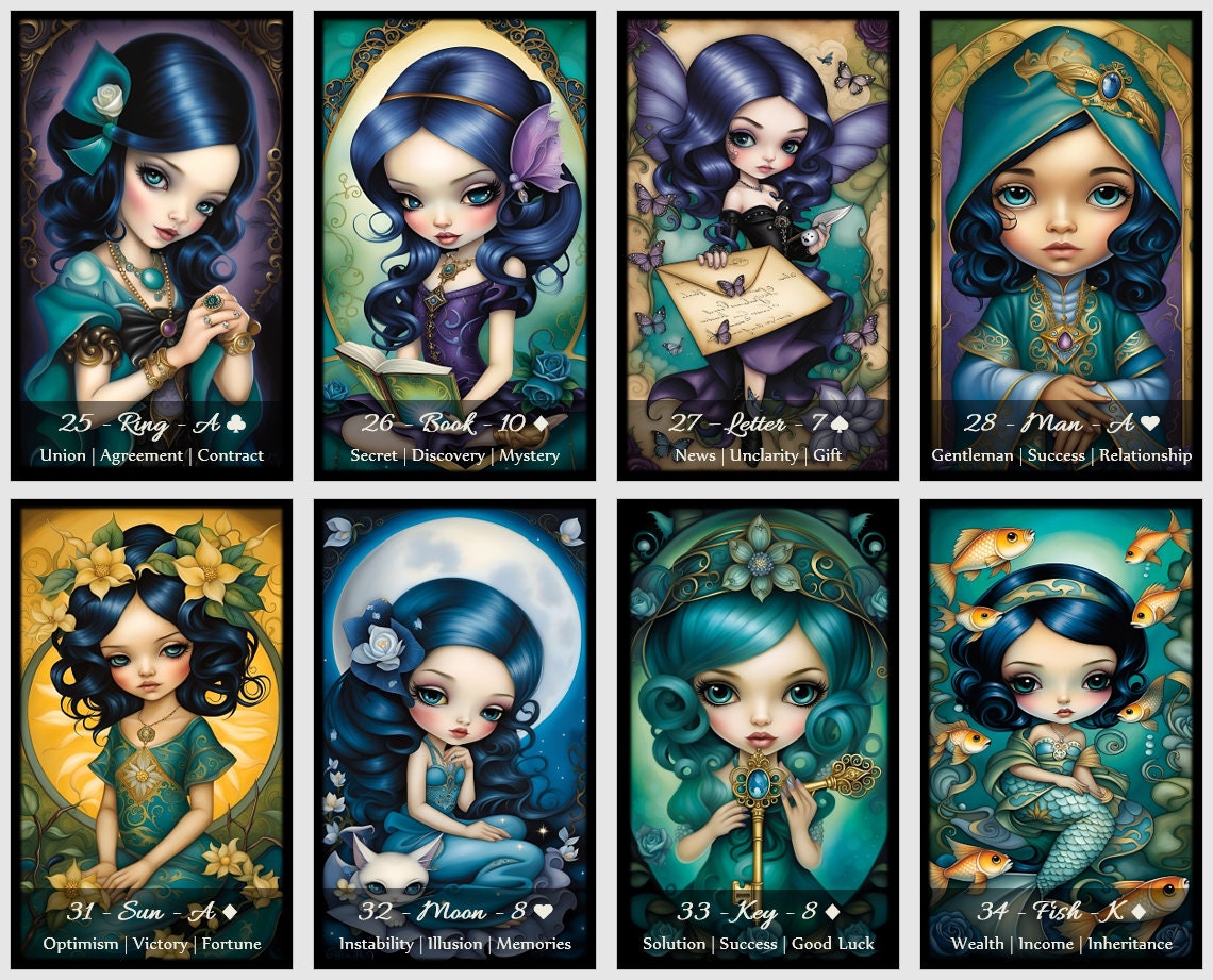Miracle Lenormand Oracle Cards Deck - Etsy