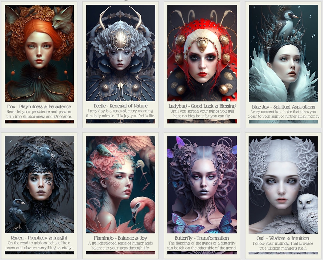 Oracle of Enchanted Nature. Deities Oracle Deck - Etsy