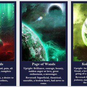 Space Galaxy Tarot Deck. Cosmos Tarot - Etsy