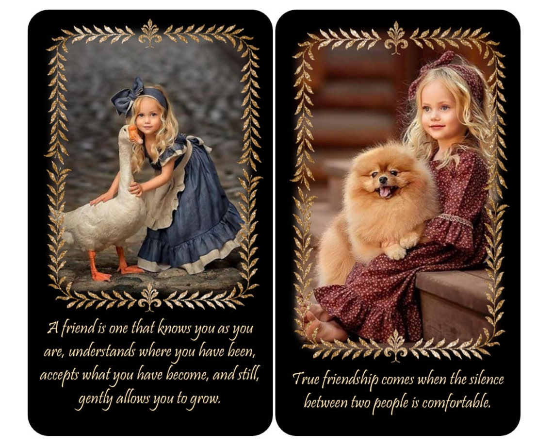 Friendship Oracle Cards Deck. Affirmation and Motivation Cards. - Etsy