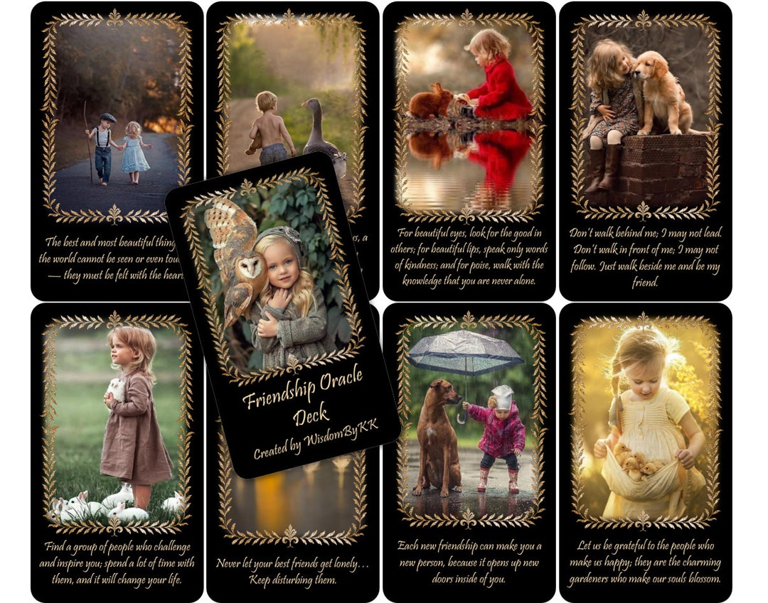 Friendship Oracle Cards Deck. Affirmation and Motivation Cards. - Etsy