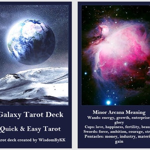 Space Galaxy Tarot Deck. Cosmos Tarot - Etsy