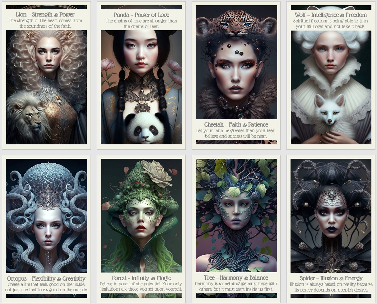 Oracle of Enchanted Nature. Deities Oracle Deck - Etsy