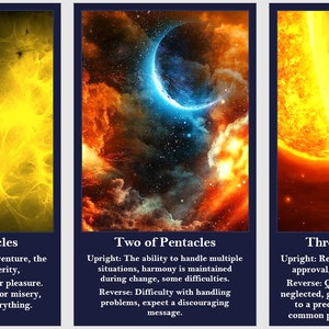 Space Galaxy Tarot Deck. Cosmos Tarot - Etsy