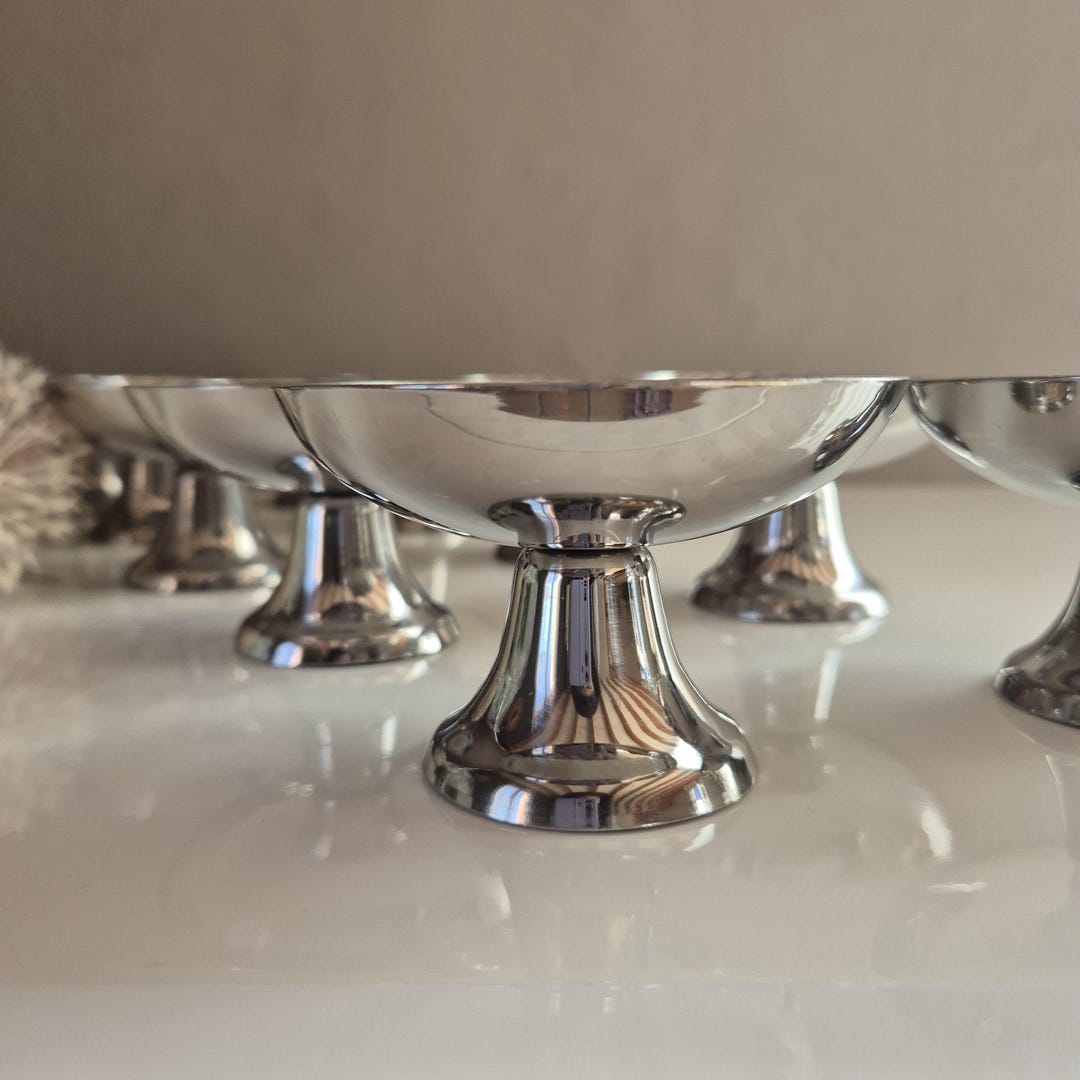 Set di 5 coppette per gelato in acciaio inox Guy Degrenne France ...