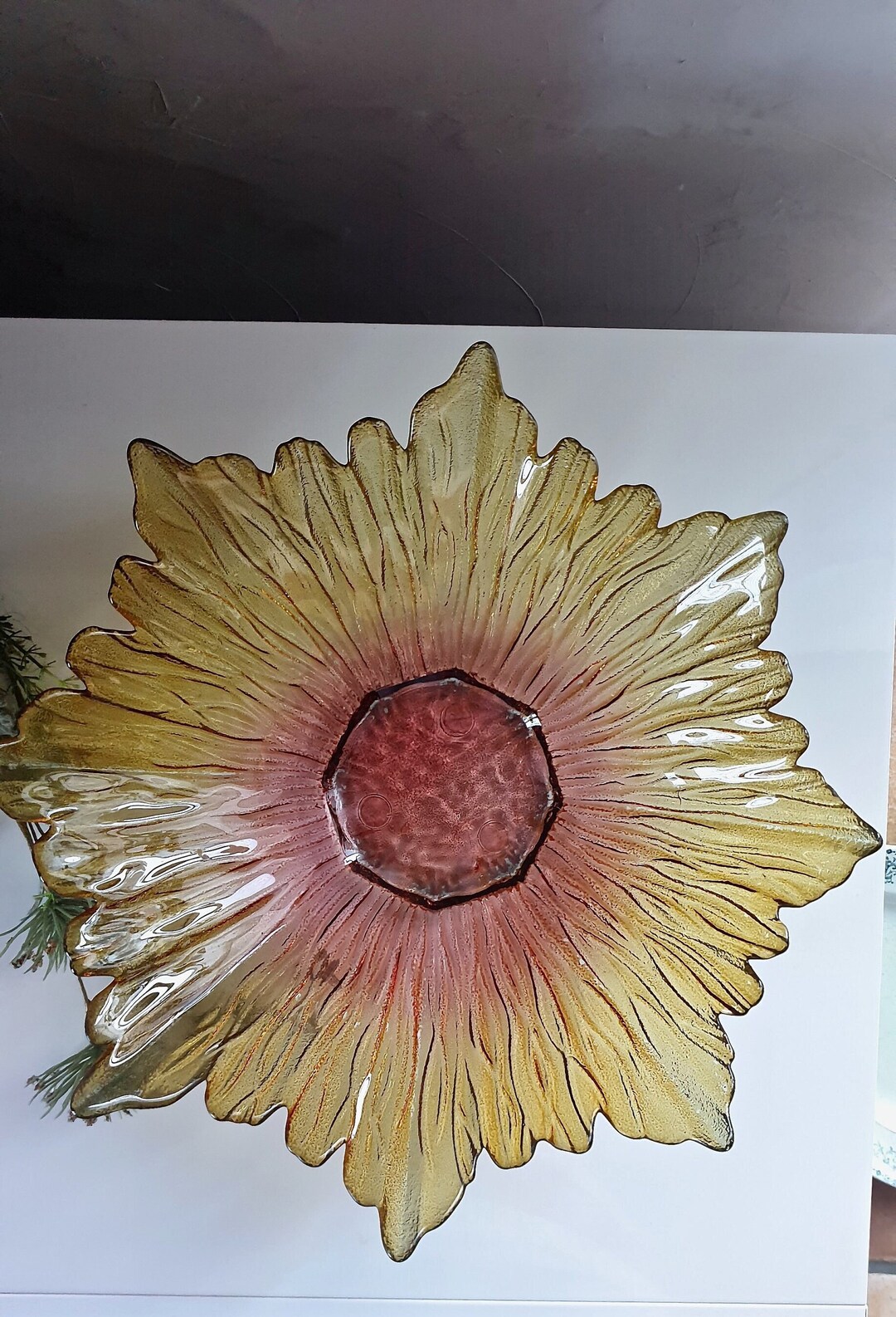 Sun-shaped Glass Fruit Bowl - Etsy