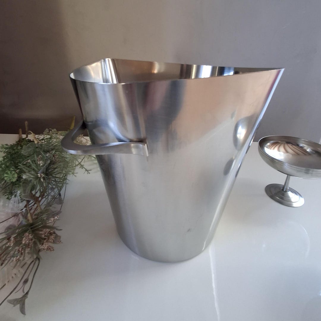 Letang Remy Stainless Steel Champagne Bucket. French Vintage. - Etsy