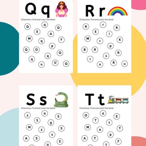 Letter Match-up Printable - Etsy