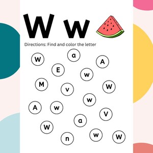 Letter Match-up Printable - Etsy