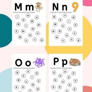 Letter Match-up Printable - Etsy