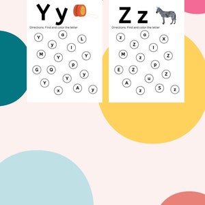 Letter Match-up Printable - Etsy