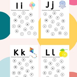 Letter Match-up Printable - Etsy