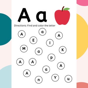 Letter Match-up Printable - Etsy