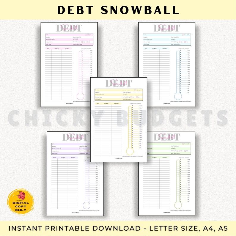 DEBT PAYMENT TRACKER - Etsy