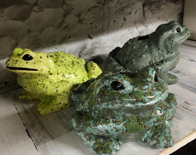 CUSTOM Painted Ceramic Arnel Toad Tissue Dispenser MEDIUM - Etsy