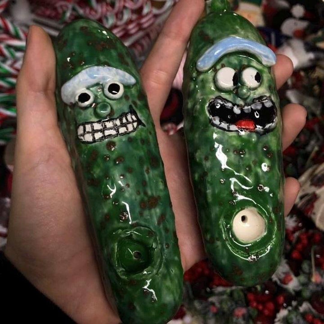 Cursed Handpainted Ceramic Santa Pipe - Etsy