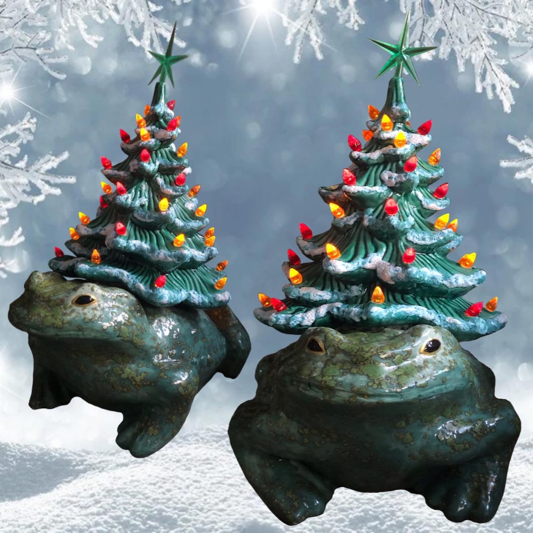 Large Christmas Tree Toad - Etsy