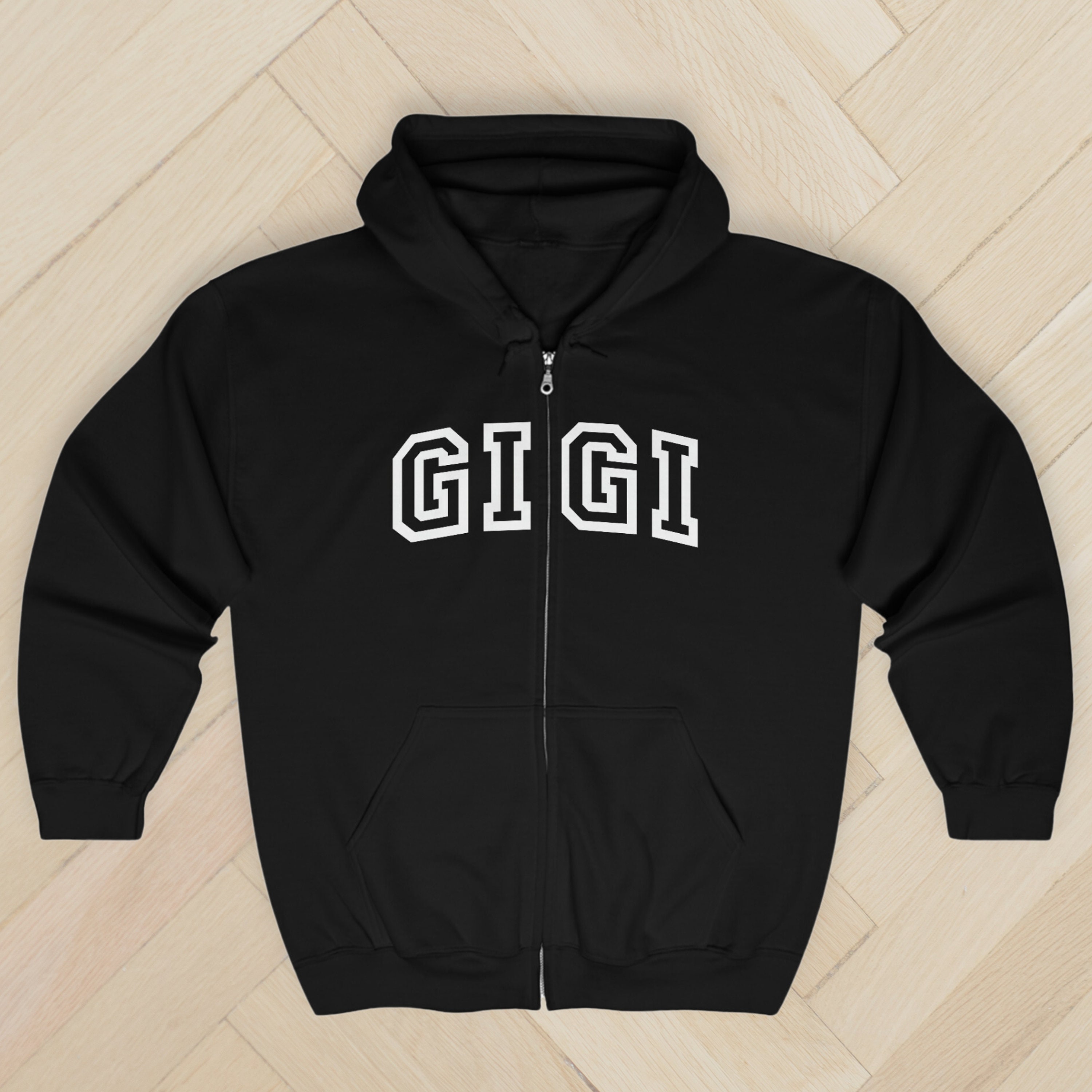 Varsity Gigi Full Zip up Hoodie, Grandma Gigi Collegiate Zip-up ...