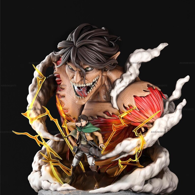 Eren Yeager Attack on Titan STL File for 3D Printing High Quality 3D ...